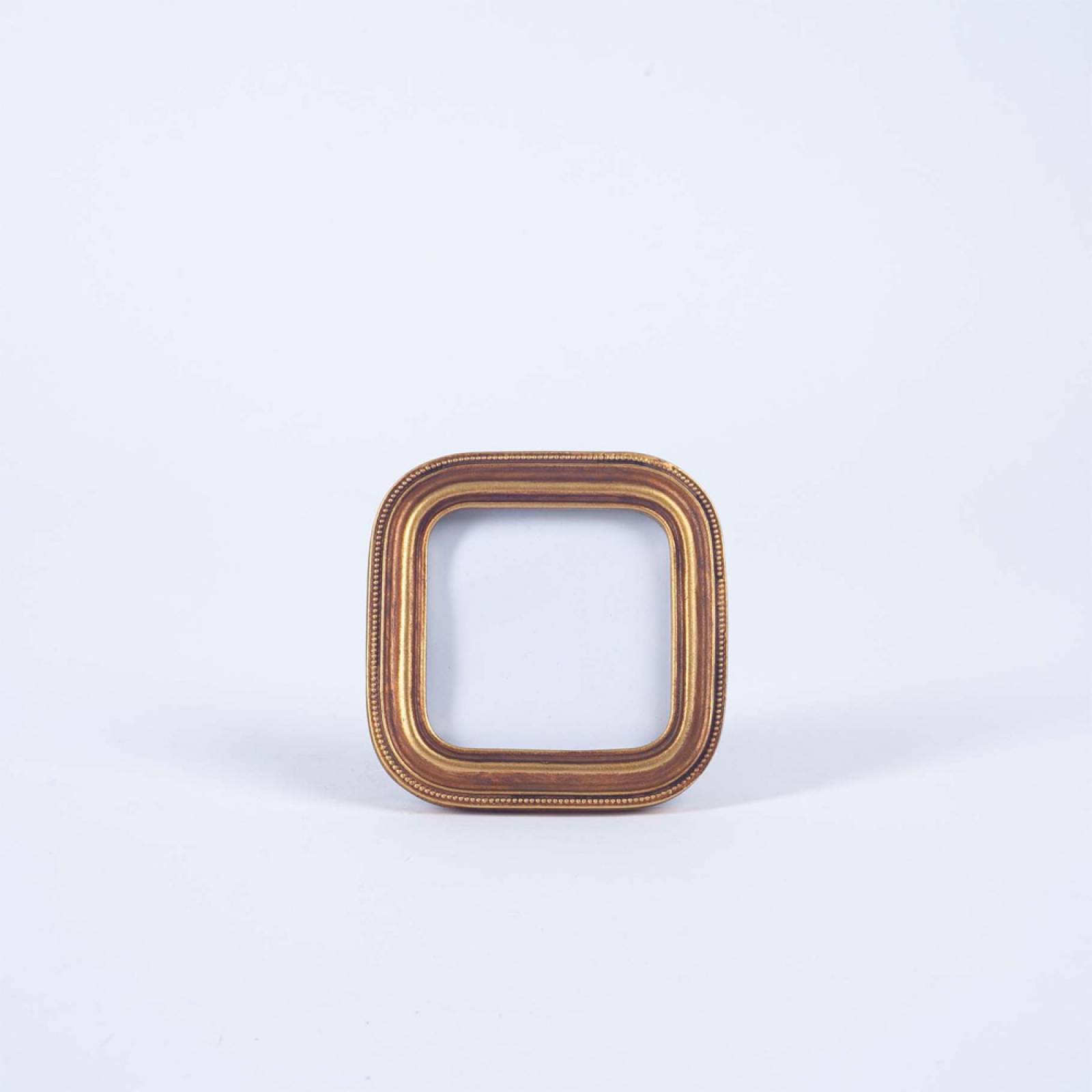 Small Square Photo Frame In Gold With Rounded Edges