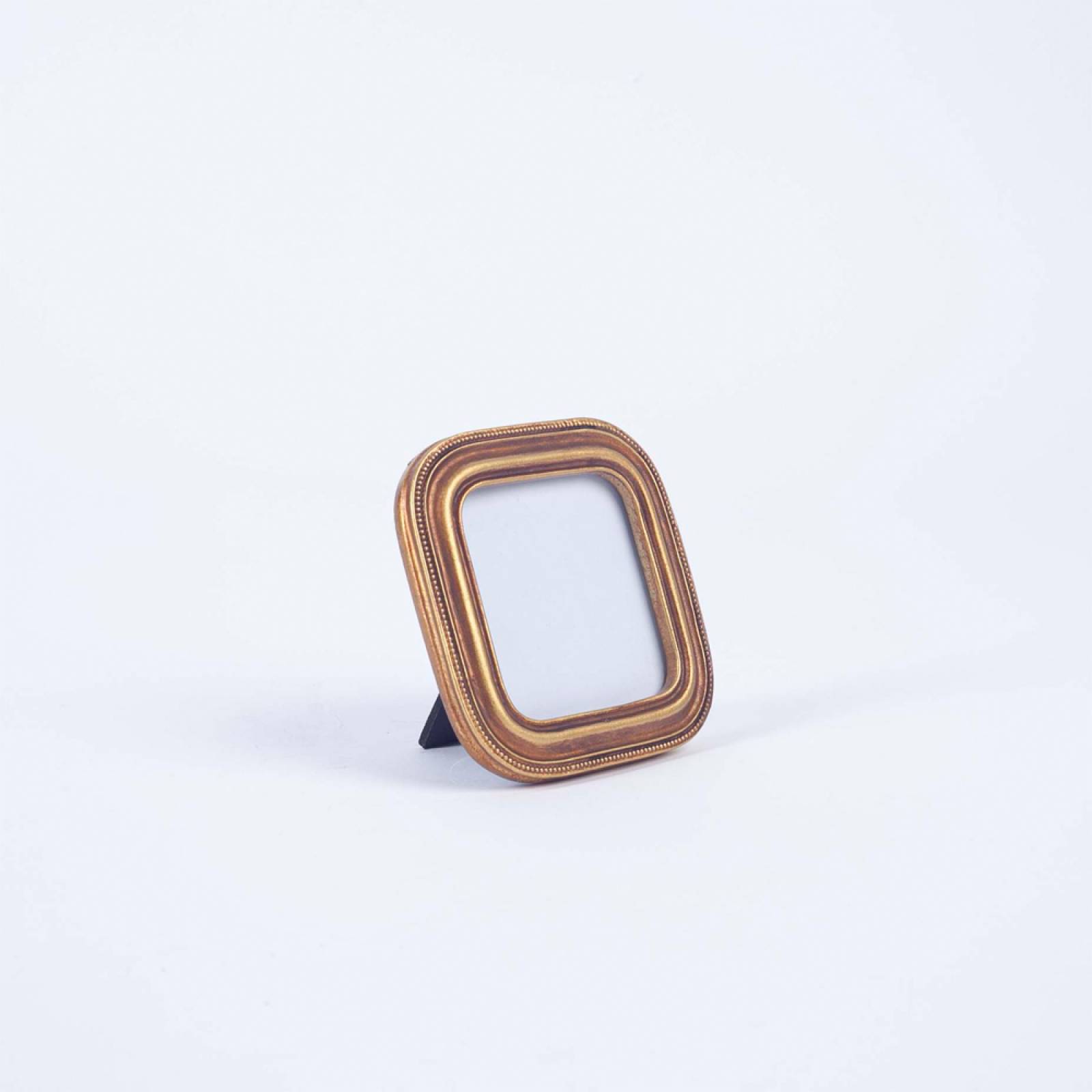 Small Square Photo Frame In Gold With Rounded Edges