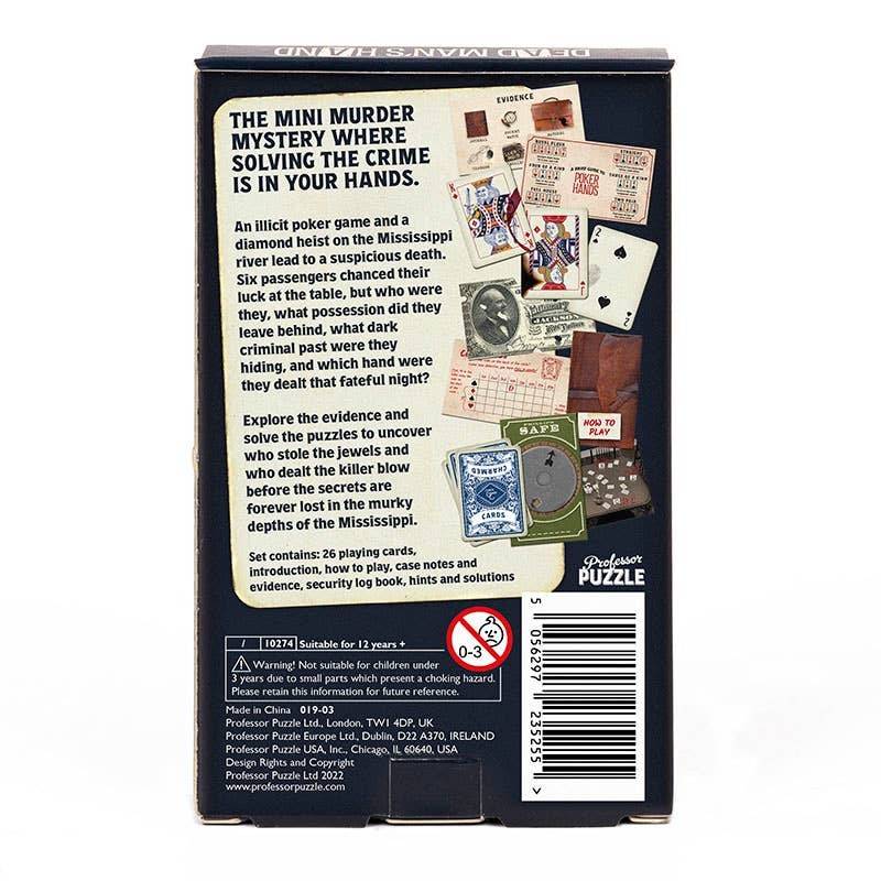 The Case of the Dead Man's Hand Murder Mystery Game 12+